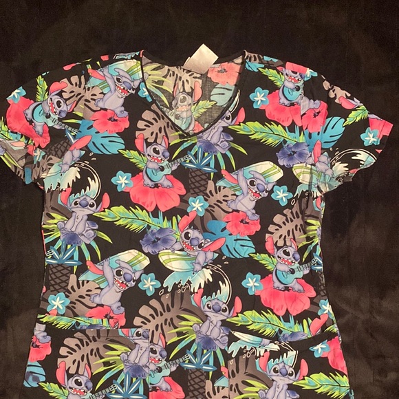 Disney | Tops | Stitch From Lilo Stitch Scrub Top | Poshmark